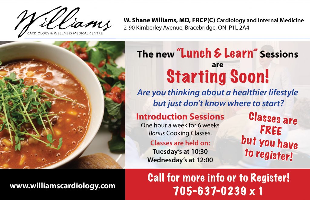 Lunch & Learn | Williams Cardiology & Wellness Medical Centre Lunch & Learn | Williams Cardiology & Wellness Medical Centre